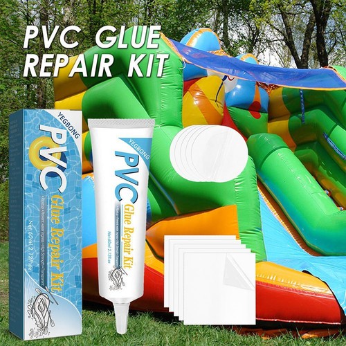 PVC Repair Kit for Inflatable Pools Boats and Toys Easy PVC Glue Fix е ...