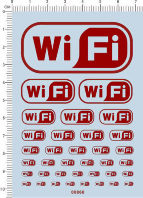 decals car logo Wifi for different scales model kits (red) 00860 | eBay ...