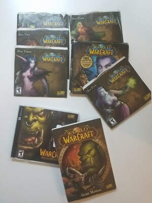 World of Warcraft Battle Chest (PC), 5 Disc Expansion Set, Manual, Key ...
