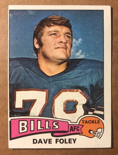 1975 Topps Football Card #198, Dave Foley, NM (BIGJ’S) Buffalo Bills | eBay
