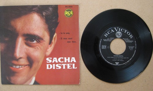 SACHA DISTEL La la song Disque 45 Tours Vinyle 45T | eBay
