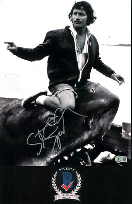 STEVEN SPIELBERG SIGNED JAWS 11X14 LEGENDARY DIRECTOR BECKETT BAS FULL ...