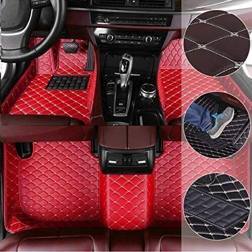 Car Floor Mats Fit for Subaru WRX 2007-2014 PU Leather Waterproof Full ...