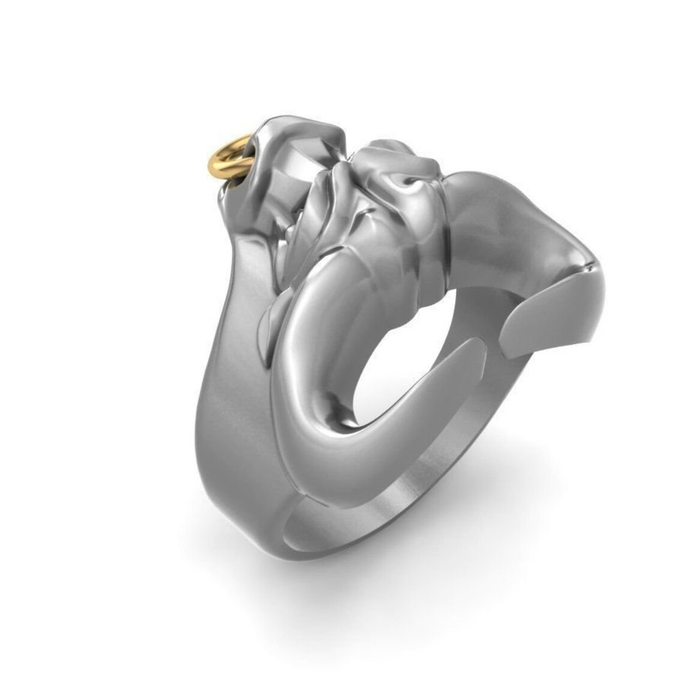 Gold over Bull Ring Wall Street Bull Taurus Astrology Ring Men Bull ...