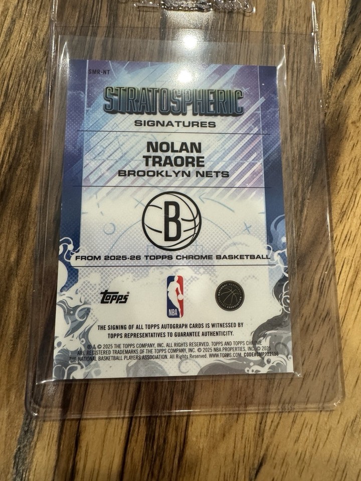 2025 Topps Chrome Nolan Traore Stratospheric Rookie Autograph #SMR-NT ...