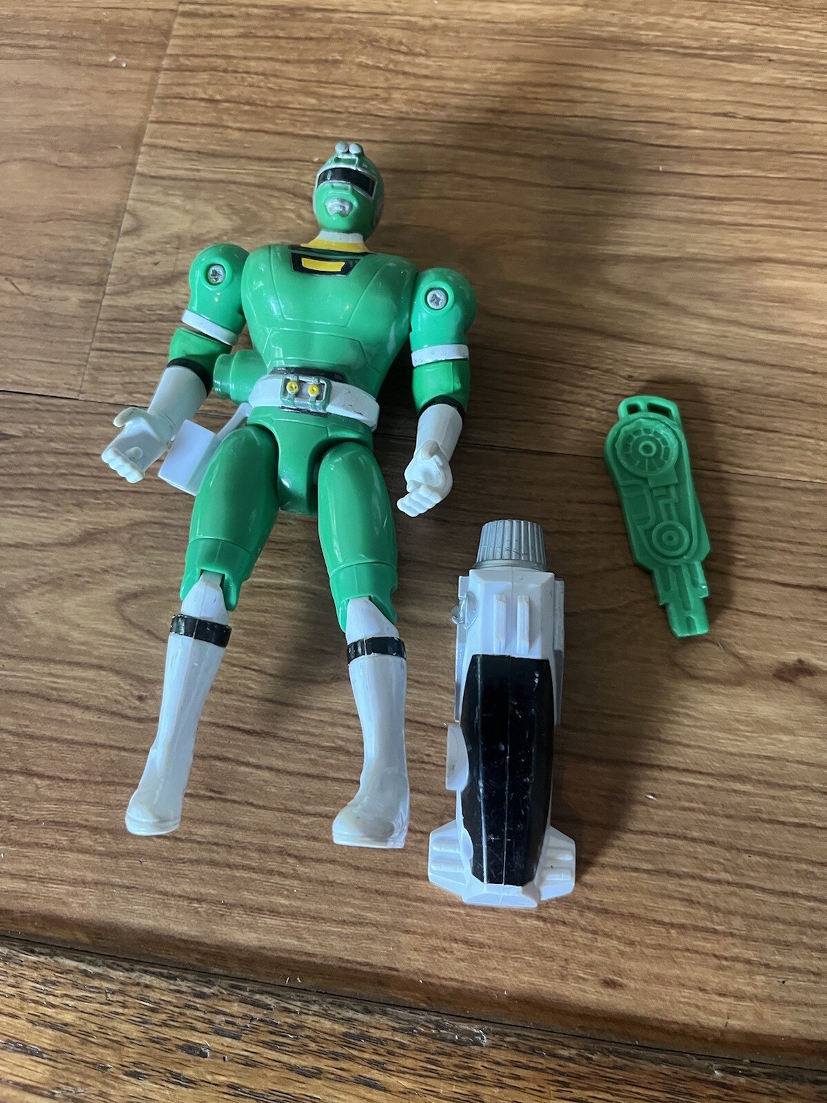 Power Rangers Turbo Green Ranger Double Action Figure Not Working Well ...
