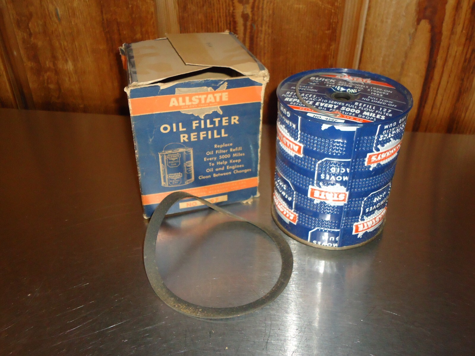 New NOS Allstate Oil Filter Cartridge 4597 Buick 1949 1950 1951 1952 ...