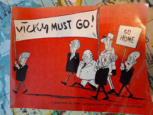 VICKY MUST GO! CARTOONS FROM THE EVENING STANDARD. 1960. SOFTCOVER 1st ...