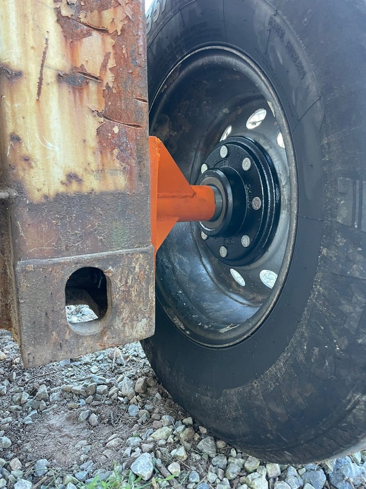 8 x 6.5 Lug 8000LB Shipping Container Wheels, Bolt-on Spindle Kit NEW ...