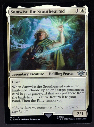 Samwise the Stouthearted 0028 Uncommon Foil Lord of the Rings MTG Near ...