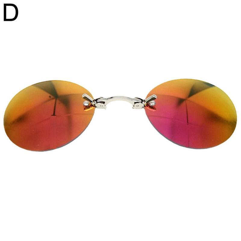 Clip Nose Sunglasses Round Glasses Matrix Morpheus Vintage Sun UV400 ...