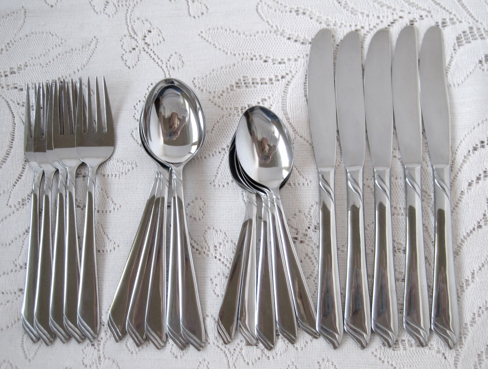 N. S. Co National Stainless Flatware Lot 20 Pieces POISE | eBay