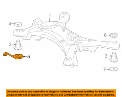 52274-48010 Toyota Stopper, rear suspension member, lower lh 5227448010 ...
