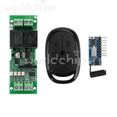 12V 24V 10A DC Motor Driver Forward Reverse Controller / Wireless ...