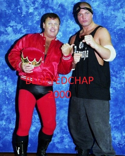 JERRY LAWLER & DAMAJA-DANNY BASHAM WRESTLER 8 X 10 WRESTLING PHOTO WWF ...