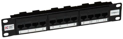 PATCH PANEL 10" 12 WAY CAT6 CONNECTORS PATCH PANELS - CJ64806 | eBay