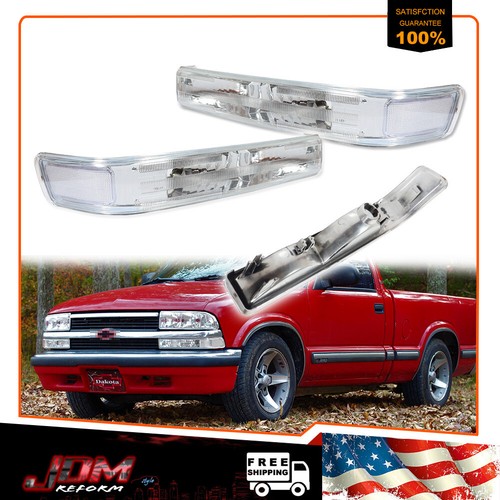 For 98-04 Chevy S10 Blazer GMC Sonoma Chrome Front Bumper Parking ...