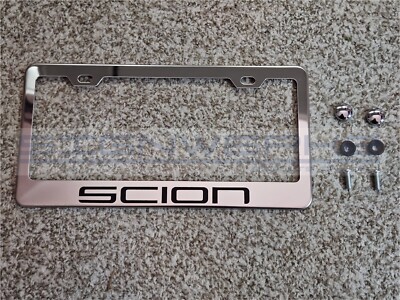 Scion Chrome Stainless Steel US/Canada License Plate Frame | eBay