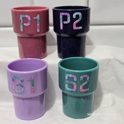 Family Rinse Cups – Gender Neutral Labels P1 P2 S1 S2, Modern Set | eBay