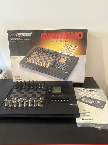 Saitek Kasparov Simultano chess computer vintage - read desc | eBay UK