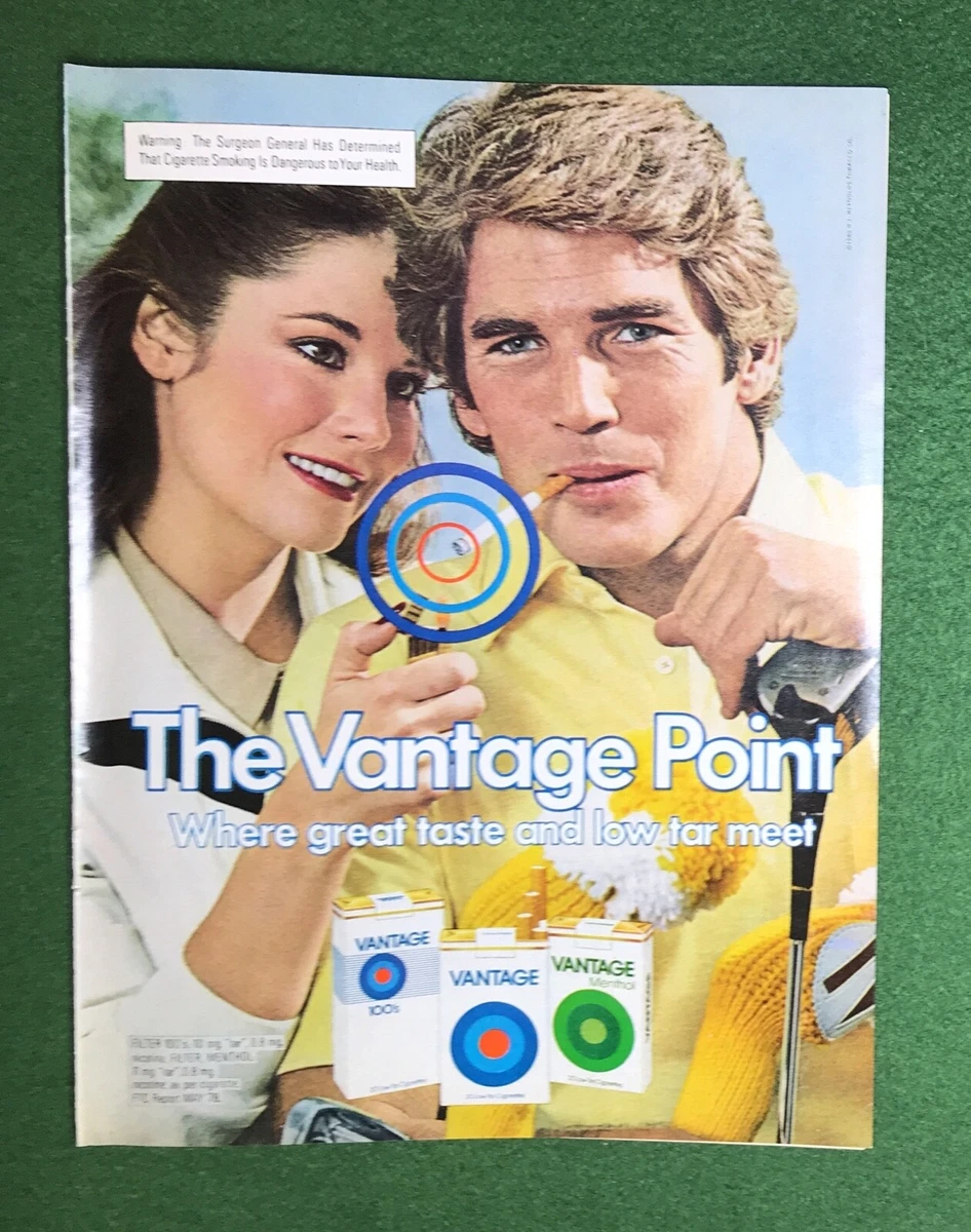 Vantage Cigarettes 1980s