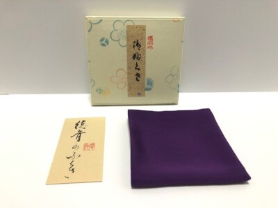 Japanese Tea Ceremony High quality Fukusa Cloth Silk Purple Tokusai ...