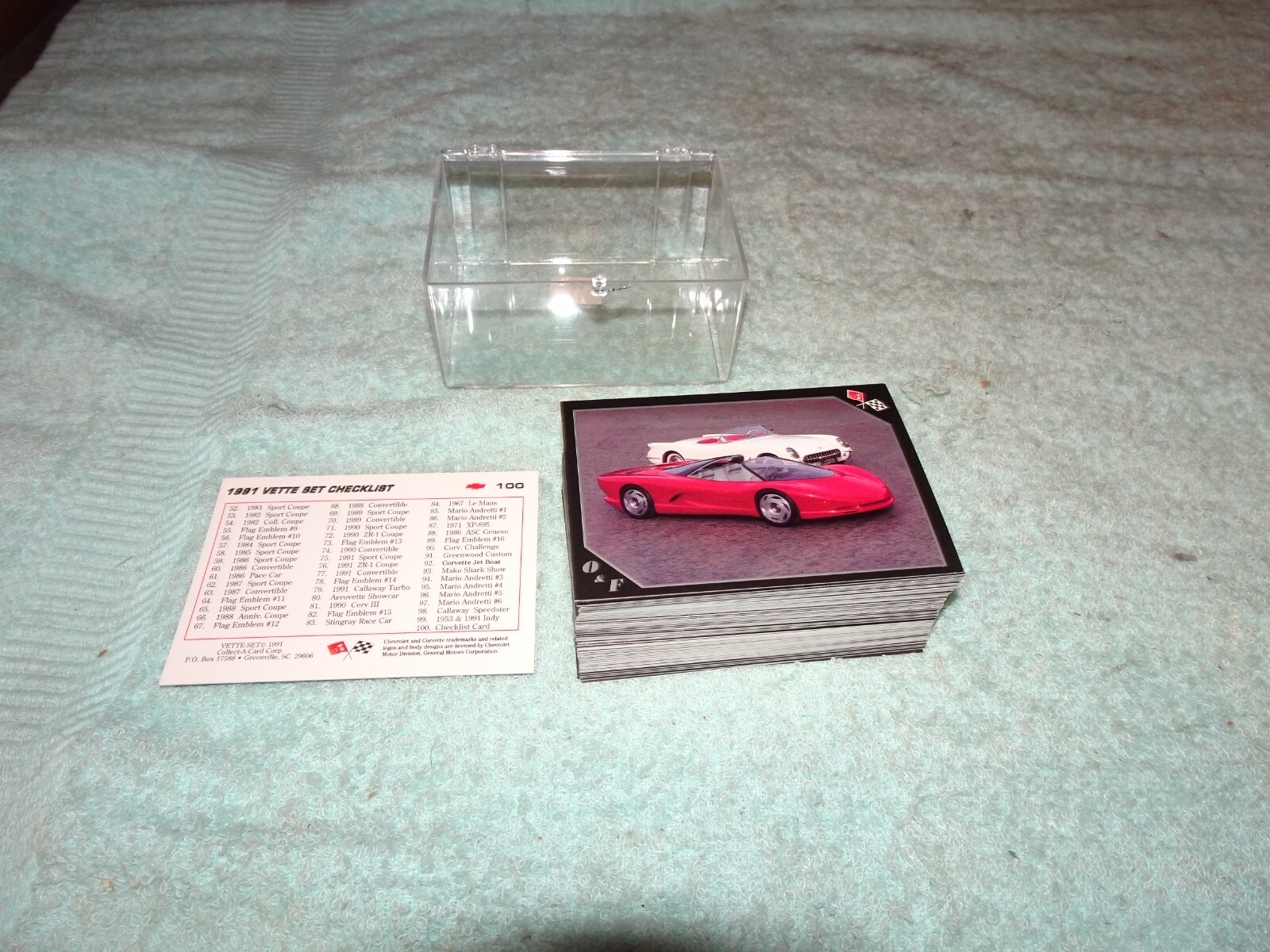 Non-sport Set. 1991 Vette Set Corvette Trading Cards. Complete Set exc ...