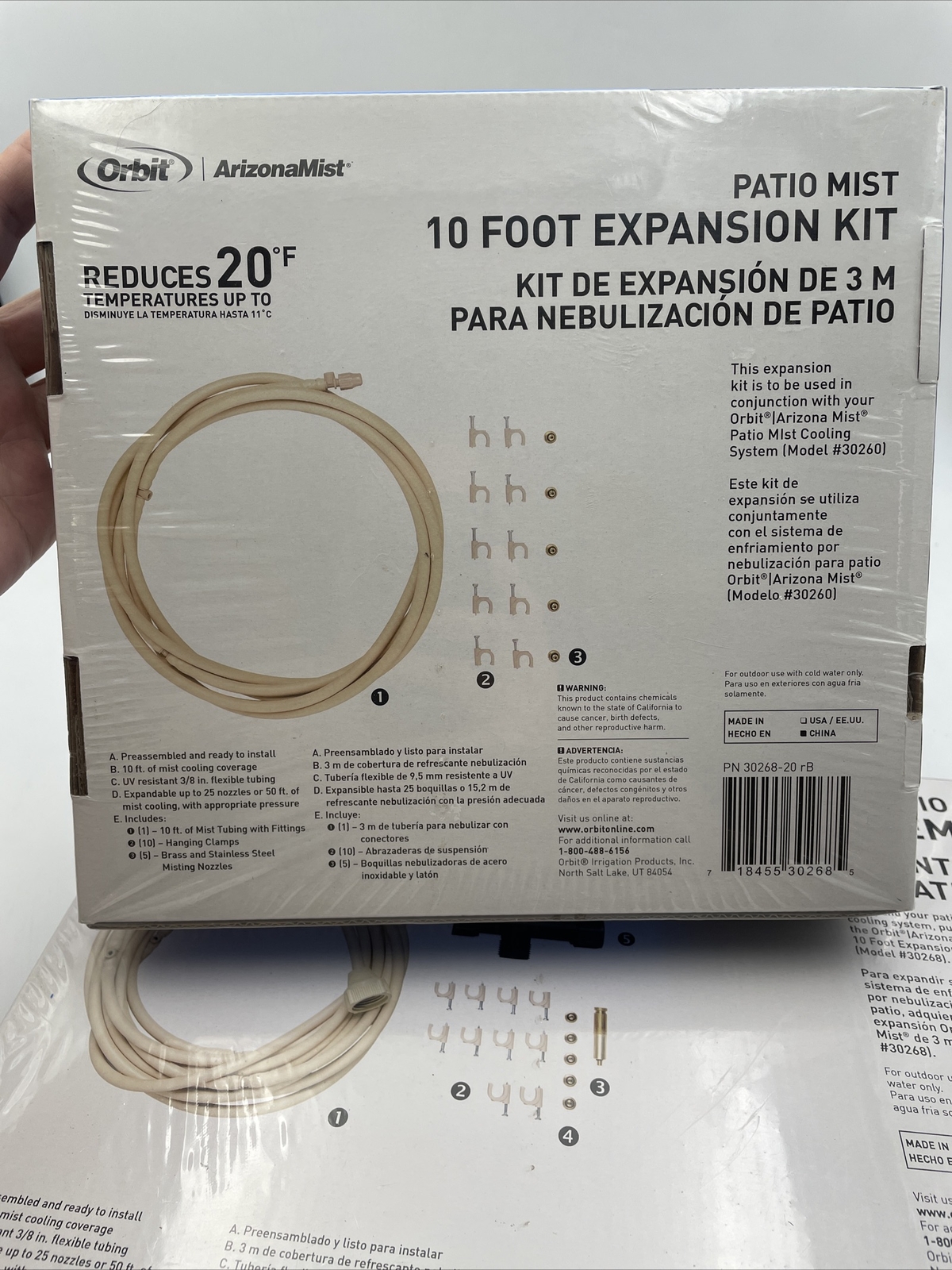 Orbit Arizona Mist Patio Cooling System 30260 20 Feet Cooling New NOS ...
