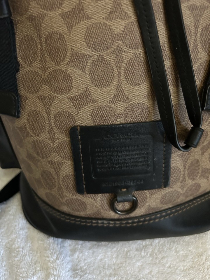 Coach A1944-40344 backpack rucksack Brown full pattern Used | eBay