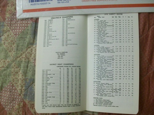 1970 USC BASEBALL MEDIA GUIDE Yearbook Program TRACK Press Book ROD ...