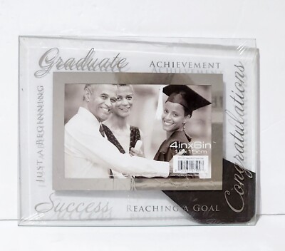 Graduation Glass Photo Frame for 4x6 inch Portrait Photo Self Standing ...