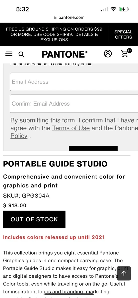 White Pms Color Chart