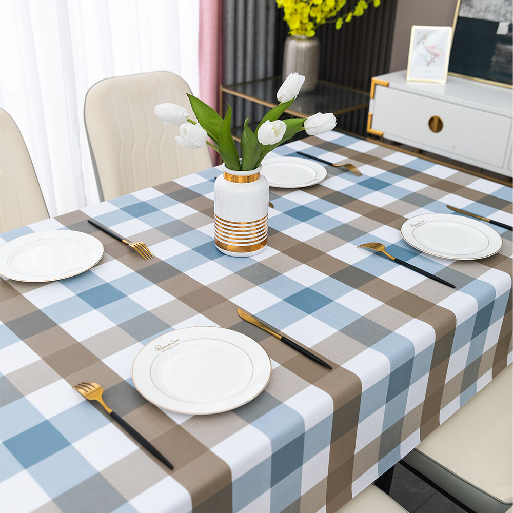 Wipe Clean PVC Table Cloth Vinyl Table Cover Water Proof Table ...