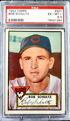1952 Topps - High # #401 Bob Schultz (RC) PSA 6.5 | eBay