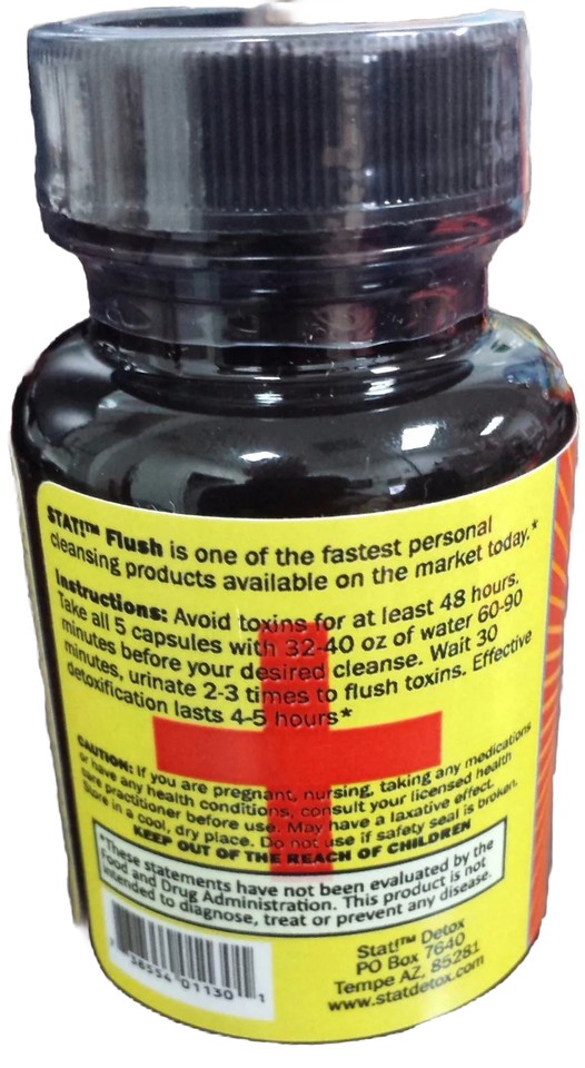 STAT!™ Flush Detox– 5 Detox Capsules! **Free Shipping** | eBay