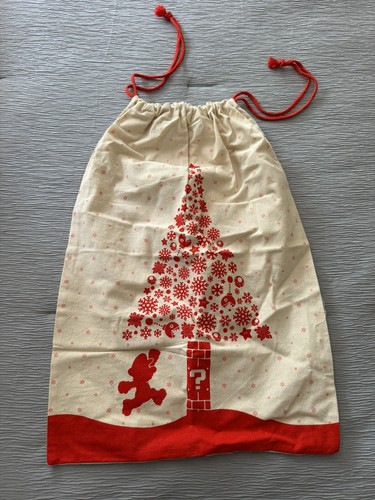 Super Mario Bros Red Drawstring Nintendo Gift Bag Sack Christmas ...