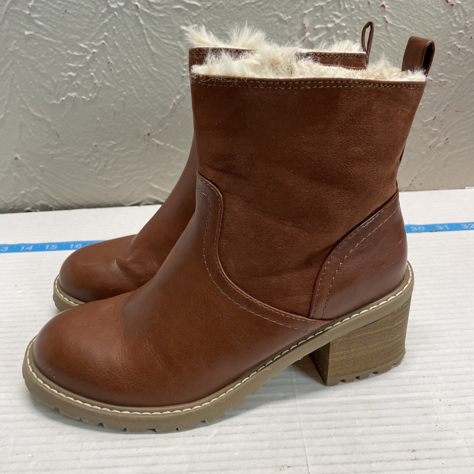 Universal Thread Womens Marla Block Heel Cognac Brown… - Gem