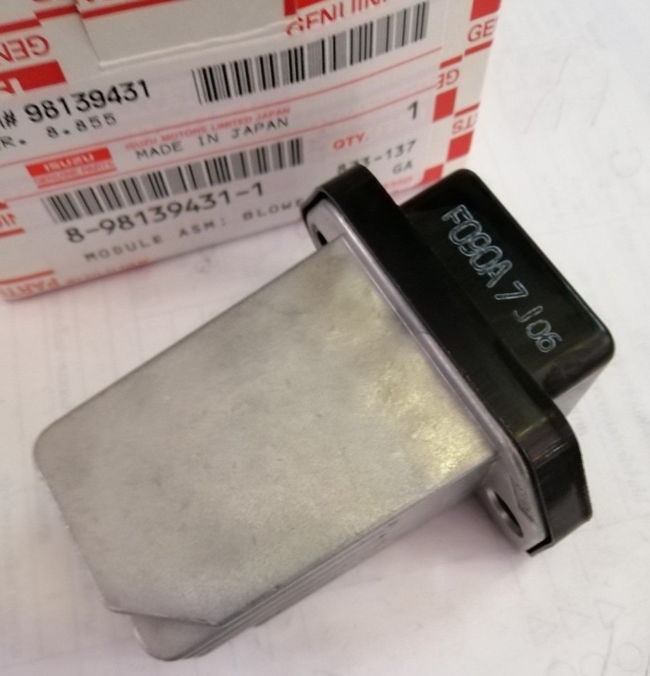 ISUZU D-MAX GENUINE PARTS BLOWER FAN MOTOR RESISTOR AUTO 2012-19 MODULE ...