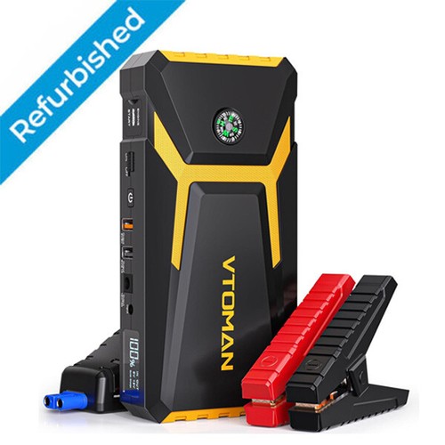 VTOMAN V8 Pro 3000A Peak 12V Car Jump Starter Portable Battery Booster ...