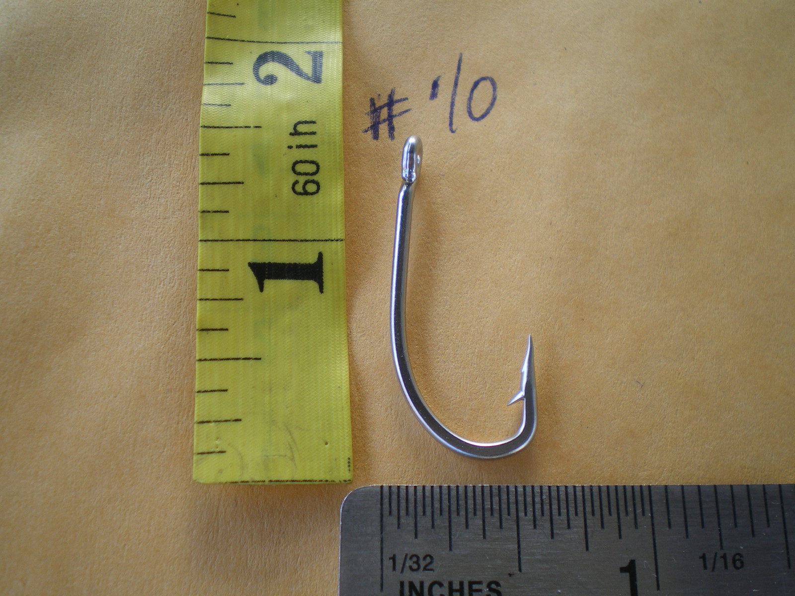 50 PCS. STAINLESS STEEL IN LINE HOOKS, MUSTAD 34007 SIZE #1/0 | eBay