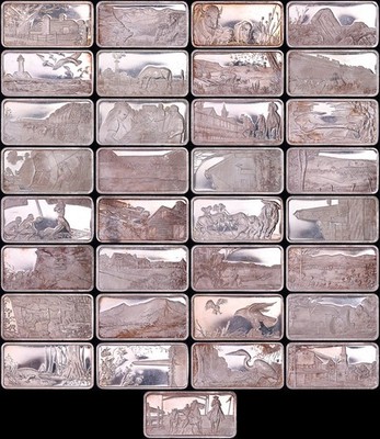 Lot of 33 1974-75 Hamilton Mint America the Beautiful 1 oz .999 Fine ...