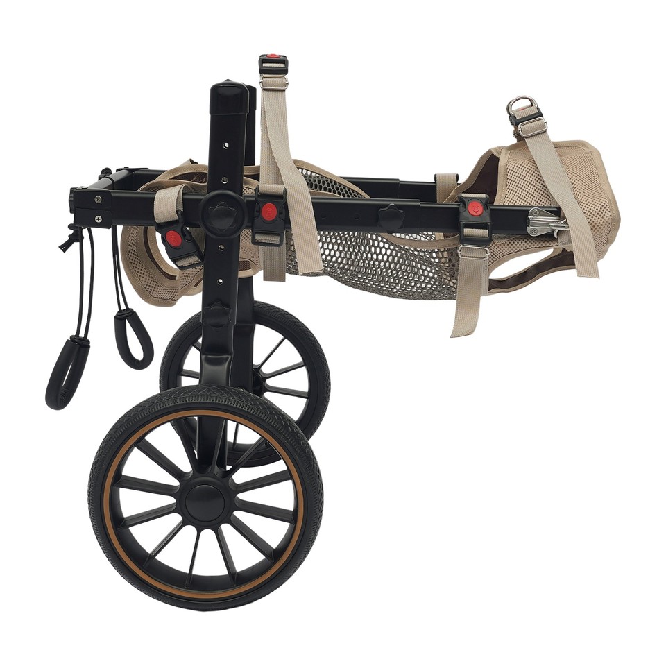 Floorstand Pet Rehabilitation Walking Aid 2-wheel Dog Wheelchairs For ...