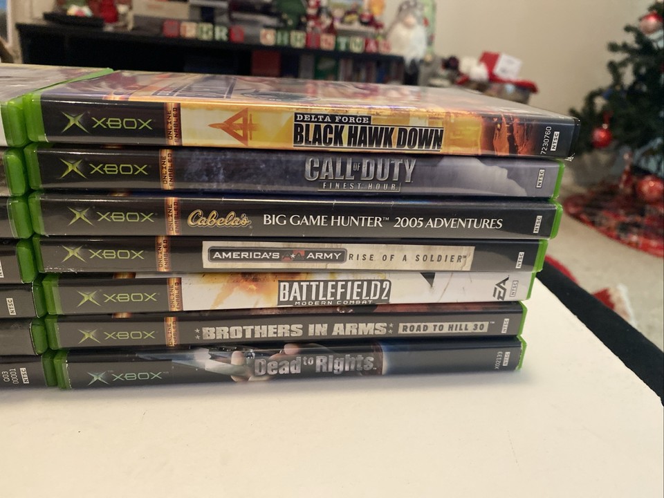Original Xbox Games Lot - 14 Military Shooter Games ! Doom Counter ...