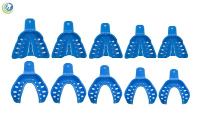 Dental Plastic Edentulous Disposable Impression Trays Assorted ...