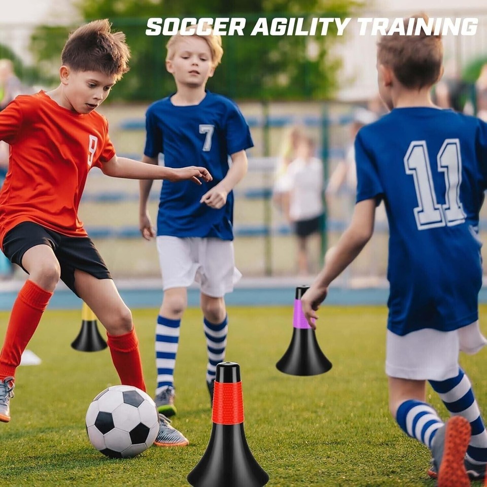 AKA SPORTS GEAR Rip Cone Set, Agility Training Sport Cone (12 Cones 6 ...