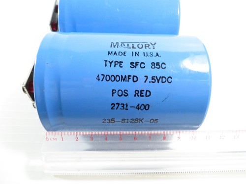 2 Pack MALLORY SFC-85C CAPACITOR 47,000 UF/MFD 7.5VDC NEW NOS | eBay