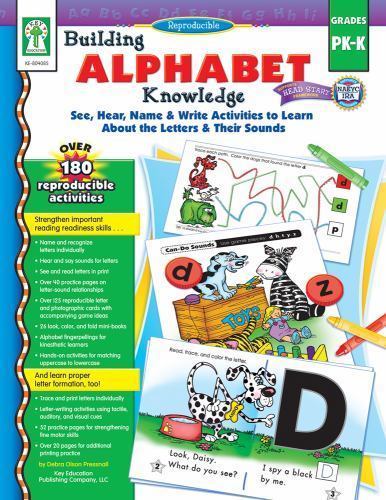 Building Alphabet Knowledge, Grades PK - K : See, Hear, Name and Write ...