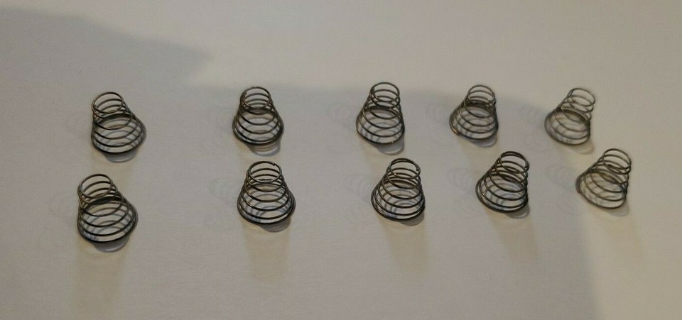 Lionel Pickup Roller Conical Stainless Steel Springs TCL-45 Total 10 ...
