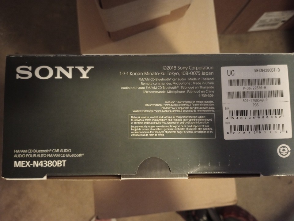 SONY MEX-N4380BT FM/AM CD BLUETOOTH CAR AUDIO | eBay