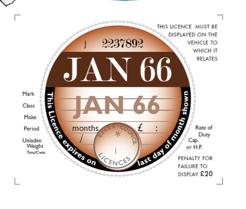 CLASSIC VINTAGE REPLICA TAX DISCS 1960. AND MORE YOU GET 2 DISC | eBay UK